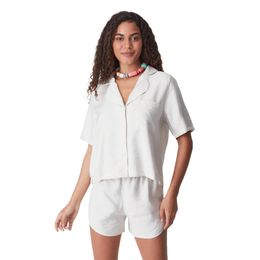 C&city Set: Bluse und Shorts Damen Gr&ouml;&szlig;e L wei&szlig;