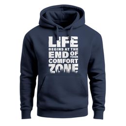 Neverless Sweatshirt 'life begins' Herren Gr&ouml;&szlig;e 4XL navy