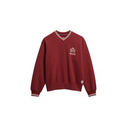 Superdry & Co Sweatshirt 'Country Club' Damen Gr&ouml;&szlig;e M rot / wei&szlig;
