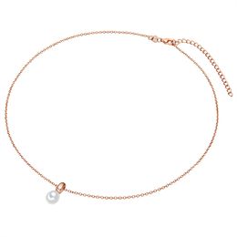 Valero Pearls Kette Damen Gr&ouml;&szlig;e One Size rosegold / perlwei&szlig;