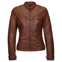 Mustang Lederjacke 'Ryana' Damen Gr&ouml;&szlig;e M braun