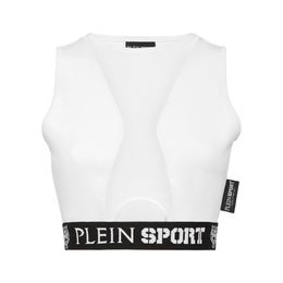 Plein Sport Sporttop Damen Gr&ouml;&szlig;e L wei&szlig;