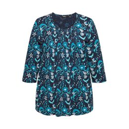 Ulla Popken Shirt Damen Gr&ouml;&szlig;e XXL/XXXL blau / marine / wei&szlig;