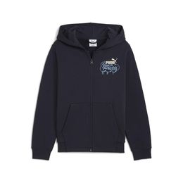 Puma Sweatjacke 'Mid90s' Jungen Gr&ouml;&szlig;e 152 navy / himmelblau / weinrot / wei&szlig;