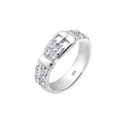 Elli Ring Damen Gr&ouml;&szlig;e 56 silber / wei&szlig;