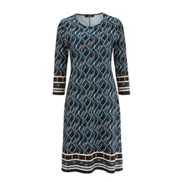 Aniston Selected Kleid Damen Gr&ouml;&szlig;e 46 petrol / mischfarben Winterkleid