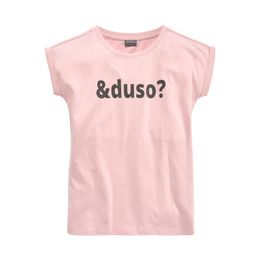 Kidsworld Shirt M&auml;dchen Gr&ouml;&szlig;e 140/146 rosa / schwarz