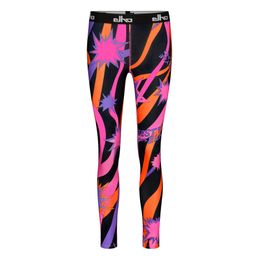 Elho Leggings 'Vail' Damen Gr&ouml;&szlig;e XL lila / orange / pink / schwarz / wei&szlig;