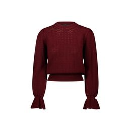 Zero Pullover mit Volant-&Auml;rmeln Damen Gr&ouml;&szlig;e XS cranberry