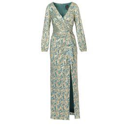 Adrianna Papell Abendkleid Damen Gr&ouml;&szlig;e 36 gold / mint Winterkleid
