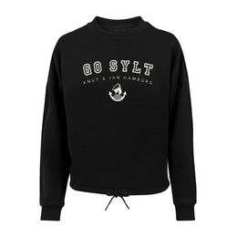F4NT4STIC Sweatshirt 'Go Sylt' Damen Gr&ouml;&szlig;e XL schwarz / wei&szlig;