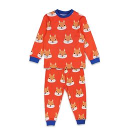 Toby tiger Schlafanzug 'Eichh&ouml;rnchen' M&auml;dchen Gr&ouml;&szlig;e 86 blau / orange / wei&szlig;