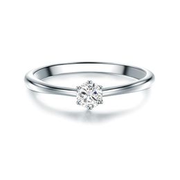 Trilani Ring Damen Gr&ouml;&szlig;e 52 silber / transparent