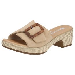 Remonte Pantolette Damen Gr&ouml;&szlig;e 41 creme / sand / braun