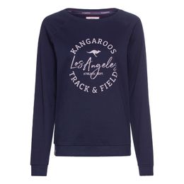Kangaroos Sweatshirt Damen Gr&ouml;&szlig;e XS/S marine / lila