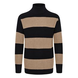 !Solid Pullover 'Serge' Herren Gr&ouml;&szlig;e M beige / schwarz