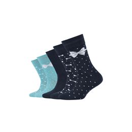 Camano Socken M&auml;dchen Gr&ouml;&szlig;e 27/30 navy / azur / hellblau