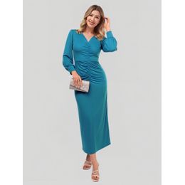 Lapaplus Etuikleid Damen Gr&ouml;&szlig;e 36 blau Winterkleid