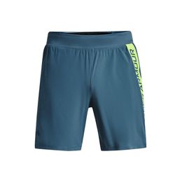 Under Armour Sportshorts 'Launch Elite 7' Herren Gr&ouml;&szlig;e M limone / petrol