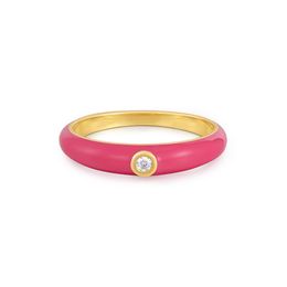 Glanzst&uuml;cke M&uuml;nchen Glanzst&uuml;cke M&uuml;nchen Ring Damen Gr&ouml;&szlig;e 58 goldgelb / pink