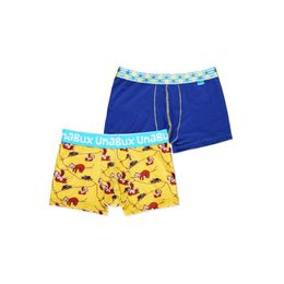 Unabux Boxershorts ' RUPERT ' Herren Gr&ouml;&szlig;e L blau / gelb / mischfarben