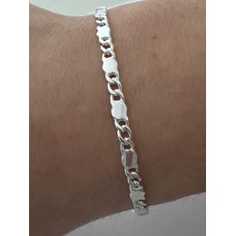 Tony Fein Armband 'Panzer-Platten' Herren Gr&ouml;&szlig;e 18.5 cm silber