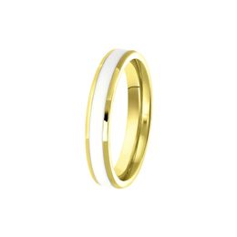 Lucardi Ring Damen Gr&ouml;&szlig;e 53 gold / wei&szlig;