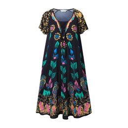 MIAMODA Kleid Damen Gr&ouml;&szlig;e 60 mischfarben / schwarz Winterkleid