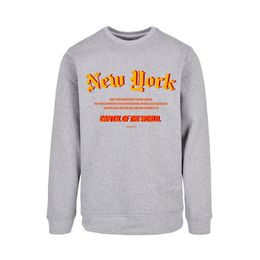 F4NT4STIC Sweatshirt 'New York COTW' Herren Gr&ouml;&szlig;e S grau / orange / rot