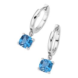 Smart Jewel Ohrringe Damen Gr&ouml;&szlig;e 10mm blau / silber