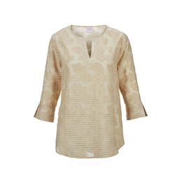 Madeleine Mode Madeleine Bluse Damen Gr&ouml;&szlig;e XL beige