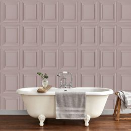 Laura Ashley Vliestapete &raquo; Redbrook Wood Panel Blush Vliestapete&laquo; 3D-Optik glatt Redbrook Wood Panel Blush Vliestapete rosa Vlies