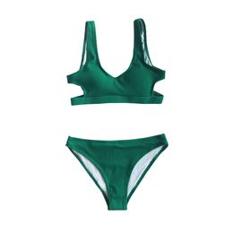 Cupshe Bikini 'CYY1184L' Damen Gr&ouml;&szlig;e S gr&uuml;n