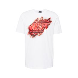 Diesel T-Shirt Herren Gr&ouml;&szlig;e XXXL rot / orangerot / wei&szlig;