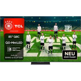 TCL Mini-LED-Fernseher &raquo;85Q8CX7&laquo; 215 cm/85 &prime;&prime; Smart-TV Audio von Bang & Olufsen, Smart TV, Apple TV, 144Hz, 4K, Dolby Vision schwarz 144 Hz NATIVES 