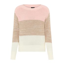 Laura Scott Pullover Damen Gr&ouml;&szlig;e XS/S hellbraun / rosa / offwhite