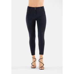 Freddy Damen 7/8-Hose &raquo;WRUP REGULAR HIGH SUPERSKINNY 7/8&laquo; mit trendy Leo-Muster und Push-up Effekt schwarz XS (34), N-Gr