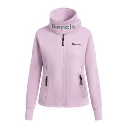 Bench Sweatjacke 'Haylo' Damen Gr&ouml;&szlig;e XS/S rosa / schwarz / wei&szlig;