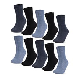 Occulto Socken 'Diabetiker Goetz' Herren Gr&ouml;&szlig;e 47/50 opal / blaumeliert / schwarz