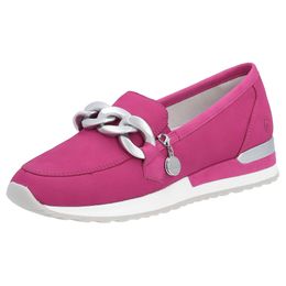 Remonte Slipper Damen Gr&ouml;&szlig;e 44 dunkelpink / silber