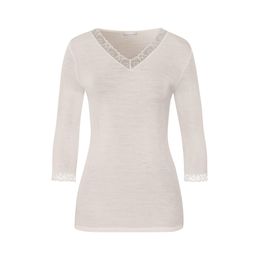 Hanro Sleepshirt ' Woolen Lace ' Damen Gr&ouml;&szlig;e L wei&szlig;