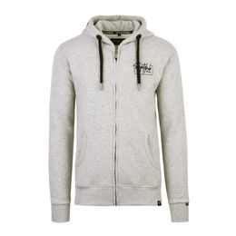 Spitzbub Sweatjacke ' Valentin ' Herren Gr&ouml;&szlig;e M grau / schwarz