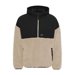 !Solid Fleecejacke 'Marco' Herren Gr&ouml;&szlig;e S beige / schwarz