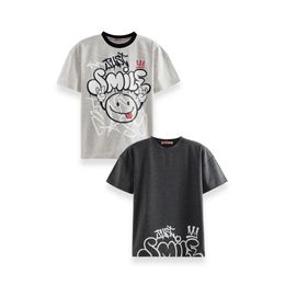 Denokids Doppelpack 'Just Smile' Jungen Gr&ouml;&szlig;e 134 grau