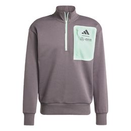 adidas Performance Sportsweatshirt 'Mercedes - AMG Petronas Formula One Team Premium Woven Fleece' Herren Gr&ouml;&szlig;e M hellblau / grau