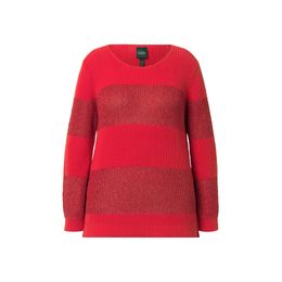 Ulla Popken Pullover Damen Gr&ouml;&szlig;e 4XL/5XL feuerrot / dunkelrot