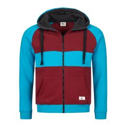Rock Creek Sweatjacke Herren Gr&ouml;&szlig;e 5XL hellblau / weinrot