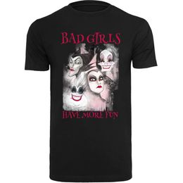 F4NT4STIC T-Shirt 'Disney Bad Girls Have More Fun' Herren Gr&ouml;&szlig;e M hellgrau / cyclam / puder / schwarz