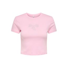 Only T-Shirt 'ONLKira' Damen Gr&ouml;&szlig;e XS rosa / silber