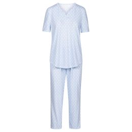 R&ouml;sch R&ouml;sch Pyjama ' Mustermix ' Damen Gr&ouml;&szlig;e XL hellblau Winterkleid
